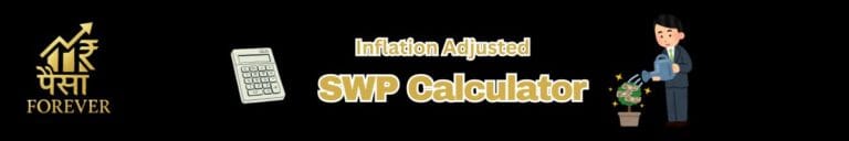 Inflation Adjusted SWP Calculator - Paisa Forever