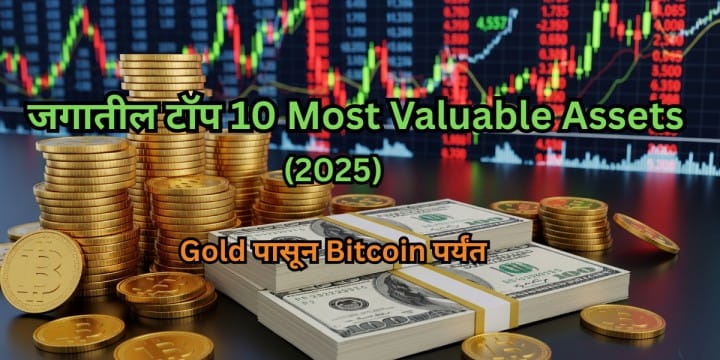 Gold पासून Bitcoin पर्यंत – जगातील टॉप 10 Most Valuable Assets (2025)
